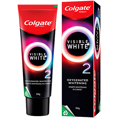 Buy Colgate Visible White O2 Teeth Whitening Toothpaste for noticeably ...