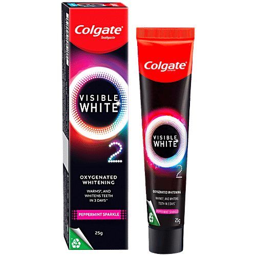 Buy Colgate Visible White O2 Teeth Whitening Toothpaste - Peppermint ...