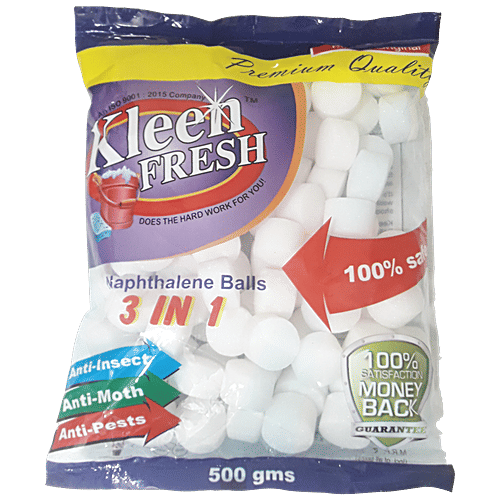 Buy Kleen Fresh Naphthalene Ball - Anti Insects, Moths, Pests Online at ...