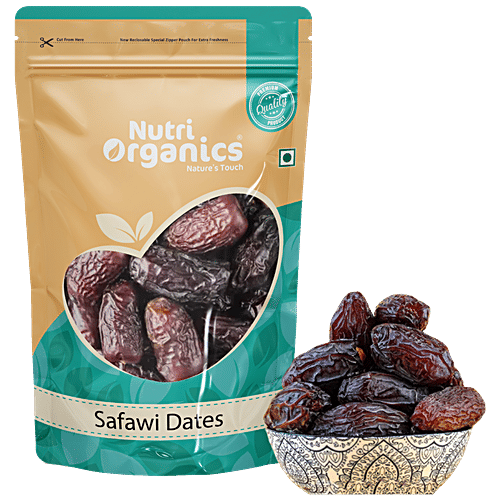 Buy Nutri Organics Safawi/Kalmi Dates - Rich In Protein & Fibre, Gluten ...