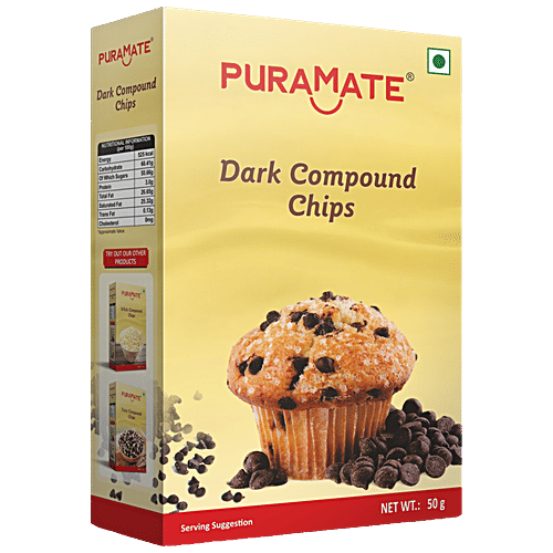 Buy Puramate Dark Compound Chips - Crunchy, Rich Flavour Online at Best ...