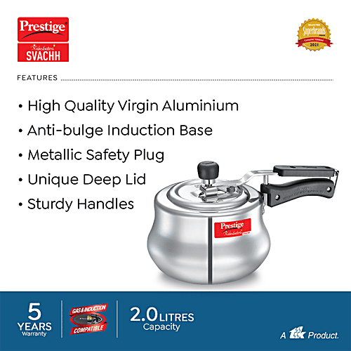 Buy Prestige Nakshatra Plus Svachh Aluminium Spillage Control Handi ...