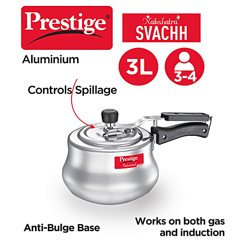 Buy Prestige Handi Cooker - Nakshatra Svachh, Aluminium, Sliver, For ...