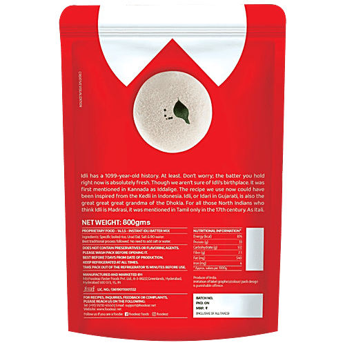 Buy Foodeaz Idli Batter - Instant Mix, Healthy Carbs, Perfect Breakfast ...