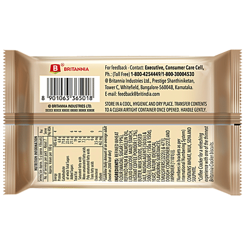 Buy Britannia BisCafe - Super Thin Coffee Crackers, Sugar Sprinkled ...