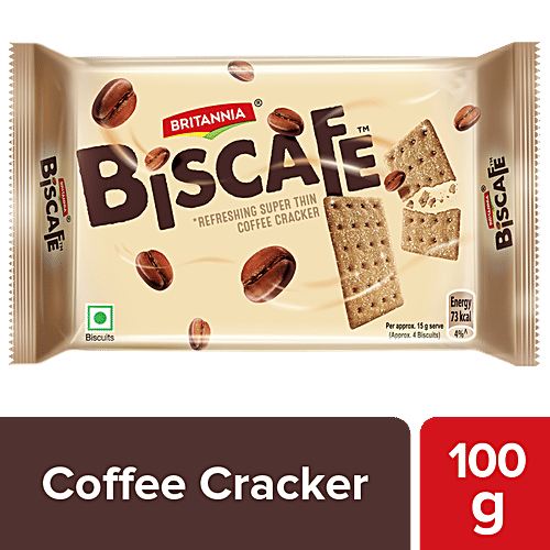 Buy Britannia BisCafe - Super Thin Coffee Crackers, Sugar Sprinkled ...