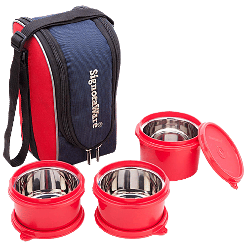 Buy Signoraware Executive Microafe 3 Tier Lunch Box Set - High Quality ...