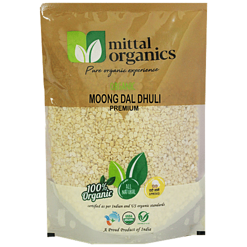 Buy MITTAL ORGANICS Moong Dal Dhuli - Premium, Rich In Iron & Fibre ...