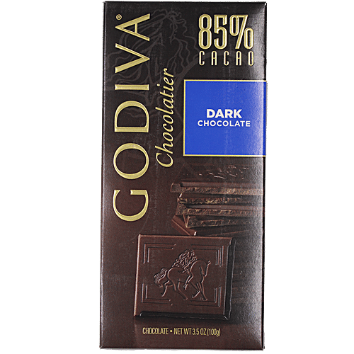 Buy Godiva Chocolatier - Dark Chocolate, 85% Cacao, Rich Flavour, Superior Taste Online at Best ...