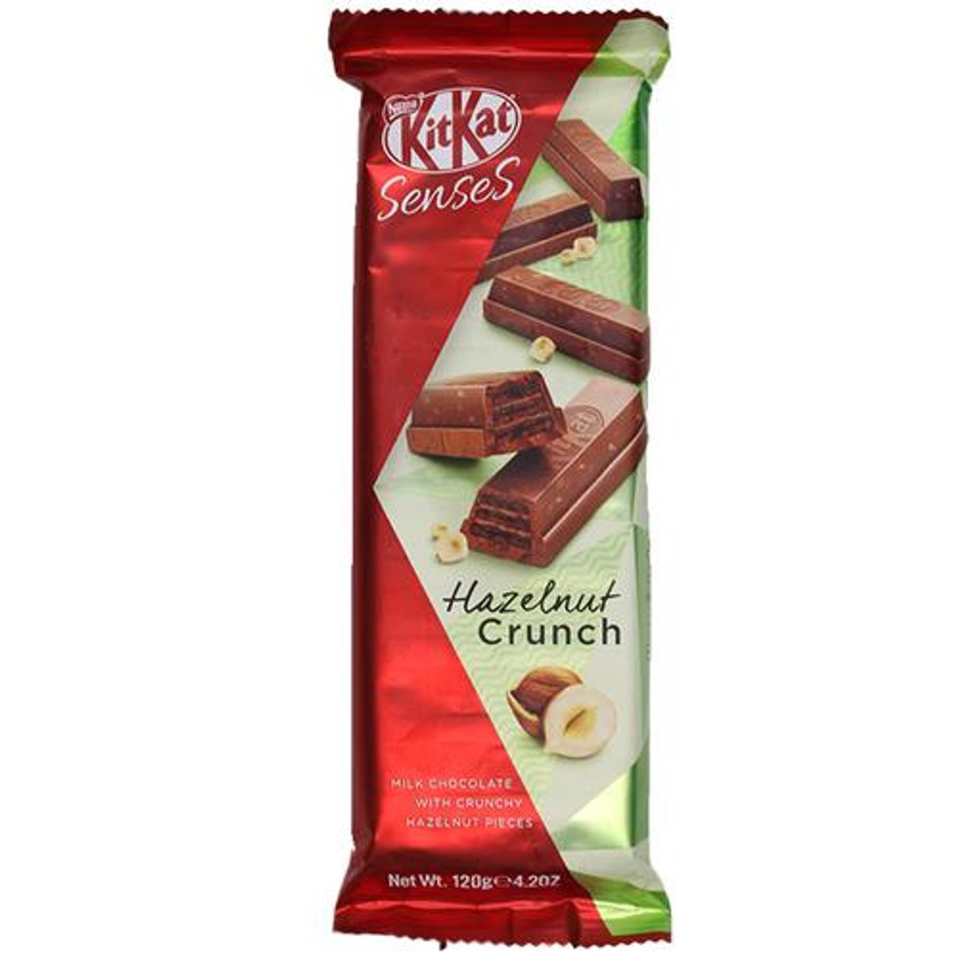 Buy NESTLE KITKAT Senses - Hazelnut Crunch Milk Chocolate Bar, Rich Flavour, Superior Taste ...