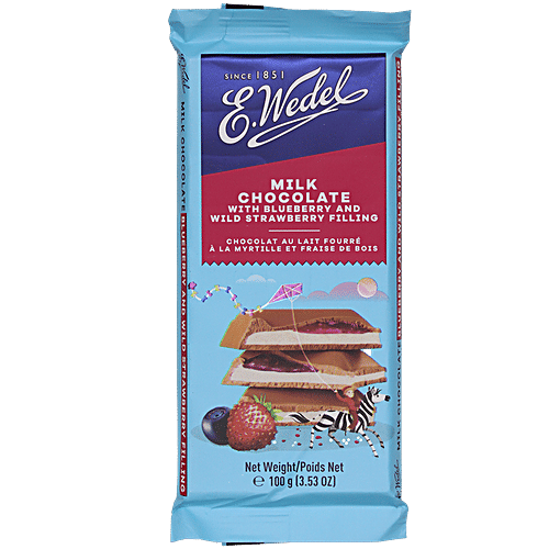 Buy Wedel Milk Chocolate - With Blueberry & Wild Strawberry Filling ...