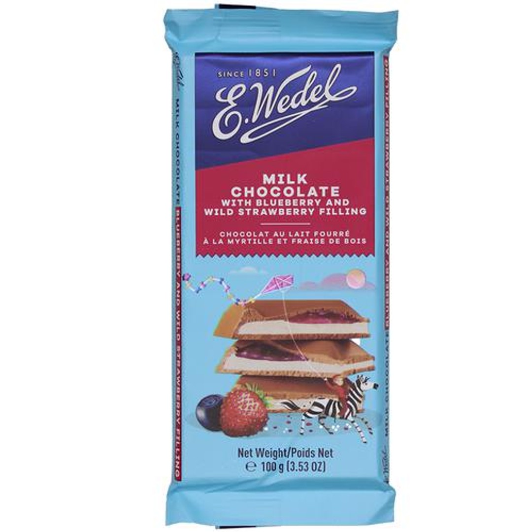 Buy Wedel Milk Chocolate - With Blueberry & Wild Strawberry Filling ...