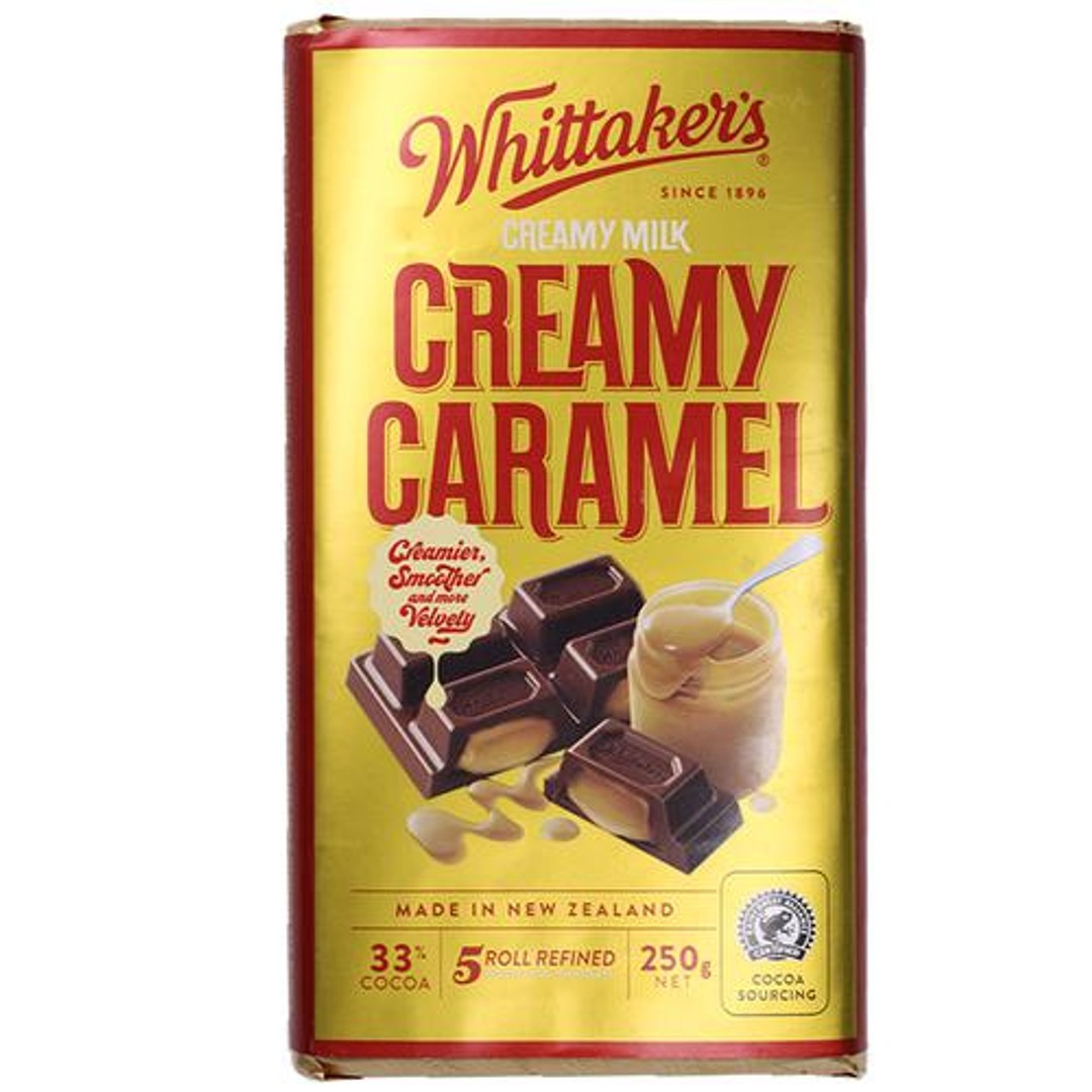 Buy WHITTAKERS Creamy Caramel Milk Chocolate Bar - 33% Cocoa, Rich ...