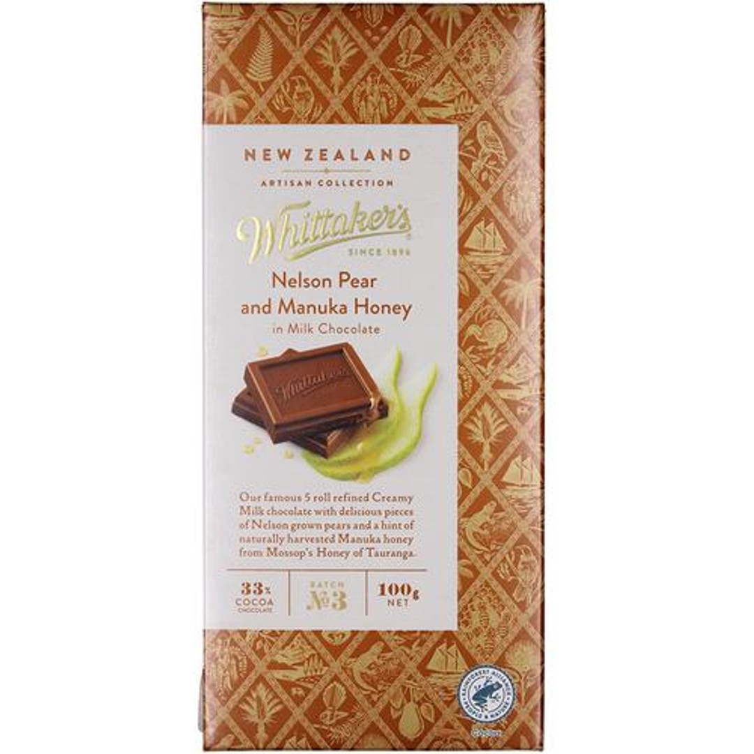 Buy WHITTAKERS Nelson Pear & Manuka Honey Bar - Milk Chocolate, Rich ...