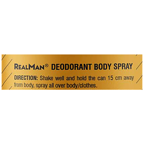 Buy REALMAN Real Man Deodorant Body Spray - Attract, Intense Sensual ...