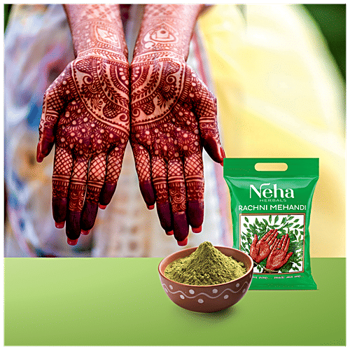 Buy Neha Herbals Rachni Mehandi Powder - Natural Henna, Unadulterated ...