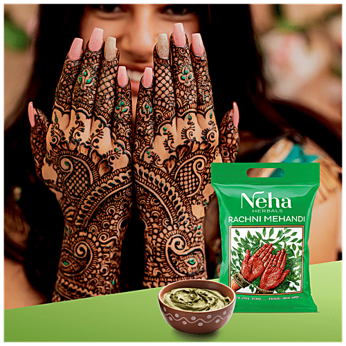 Buy Neha Herbals Rachni Mehandi Powder - Natural Henna, Unadulterated ...