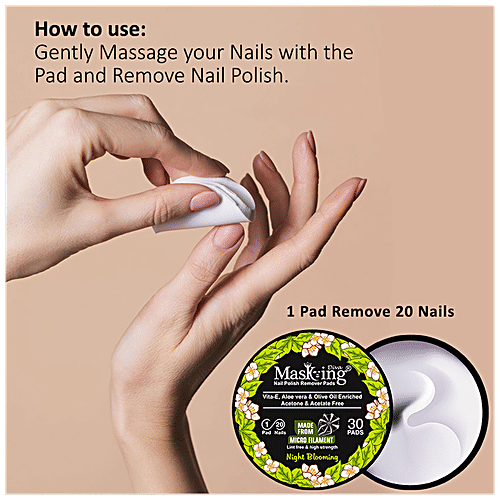 Buy MasKing Nail Polish Remover Pads Online at Best Price of Rs 110 ...