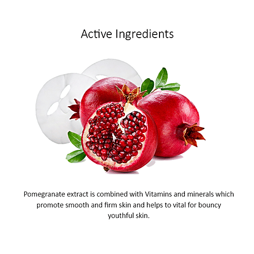 Buy MasKing Facial Sheet Mask For Beauty - Pomegranate Online at Best ...