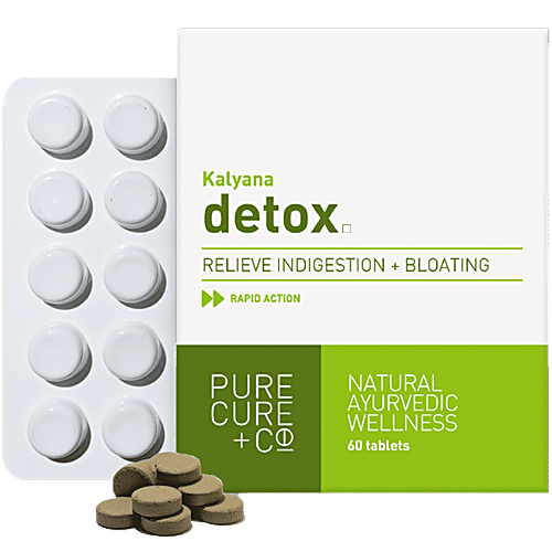 Buy PURECURE+CO Detox Tablets - Natural Ayurvedic Wellness, Relieves ...