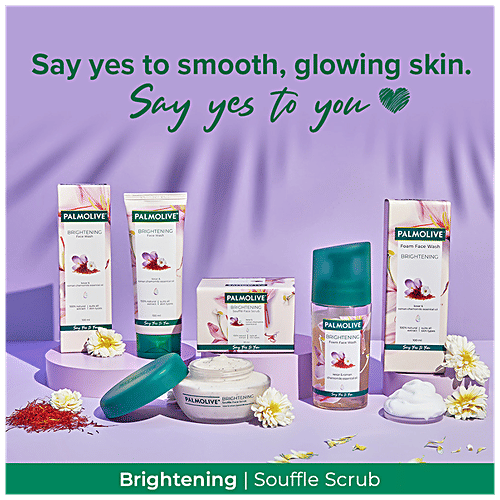 Buy Palmolive Brightening Souffle Face Scrub - Unique Blend Of Kesar ...