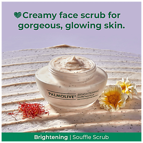 Buy Palmolive Brightening Souffle Face Scrub - Unique Blend Of Kesar ...