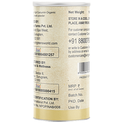 Buy Wingreens Farms Organik Country - Lakadong Turmeric Powder, Organic ...