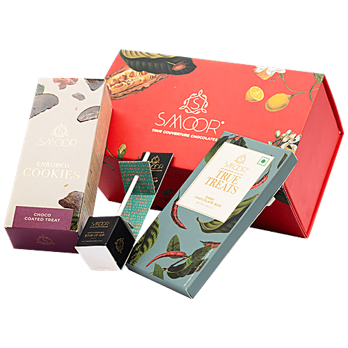 Buy Smoor Chocolate Hamper For Womens Day - True Treat Almond Chocolate ...