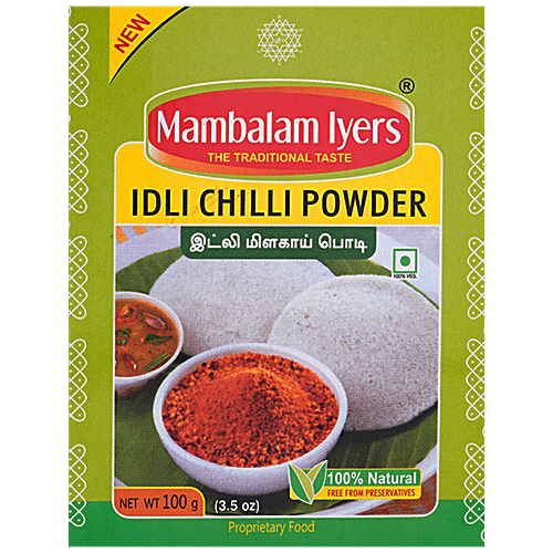 Buy Mambalam Iyers Idly Chilli Powder - Enhances Flavour Online at Best ...