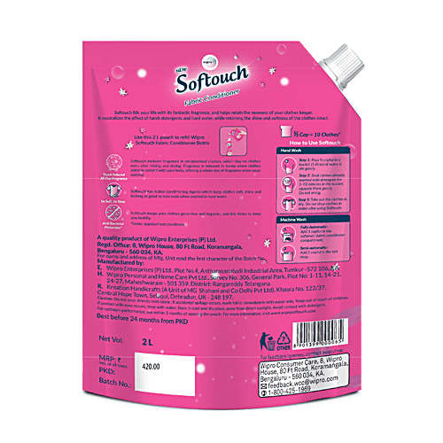 Buy Softouch After Wash Fabric Conditioner - Garden Bouquet, Fresh ...