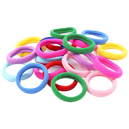 Buy CS Multicoloured Hair Rubber - Hair Ponytail Band Online at Best ...