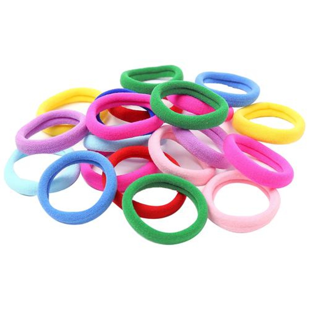 Buy CS Multicoloured Hair Rubber - Hair Ponytail Band Online at Best ...
