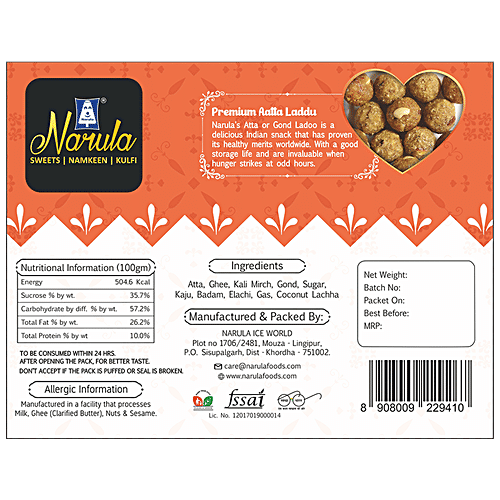 Buy NARULA SWEETS Premium Aata Laddu Online at Best Price of Rs 150 ...