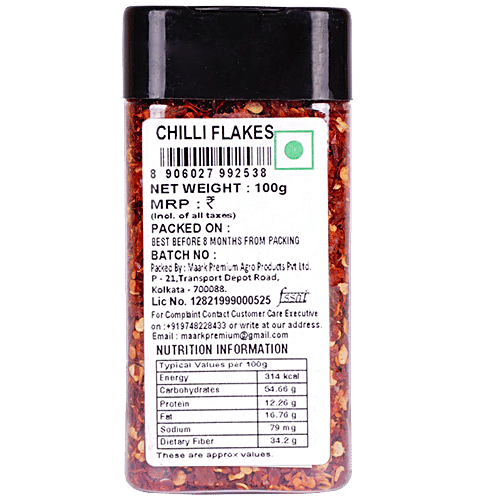 Buy Mark Premium Chilli Flakes - Premium Quality, Spicy, High Flavour ...