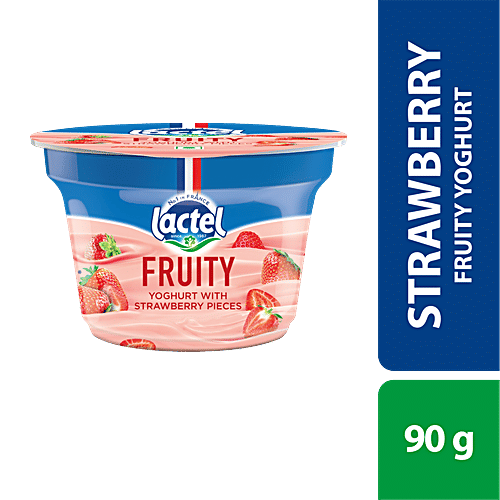 Buy Lactel Strawberry Flavoured Yoghurt - Rich & Creamy Online at Best Price of Rs 45 - bigbasket