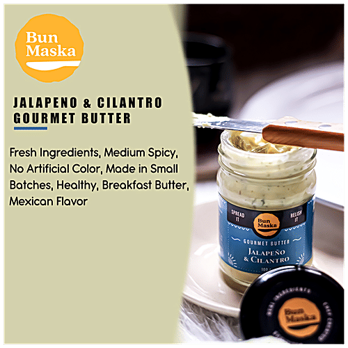 Buy Bun Maska Jalapeno & Cilantro Gourmet Butter - Luscious, Flavourful ...