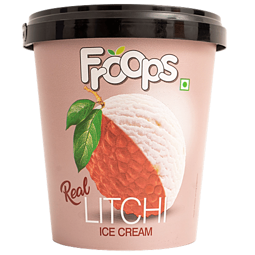 Buy Froops Real Litchi Ice Cream - Rich, Creamy & Fresh, Frozen Dessert ...