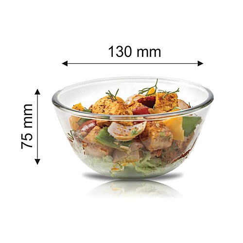 Buy Signoraware Mixing Borosilicate Glass Bowl With Lids - Clear Online ...