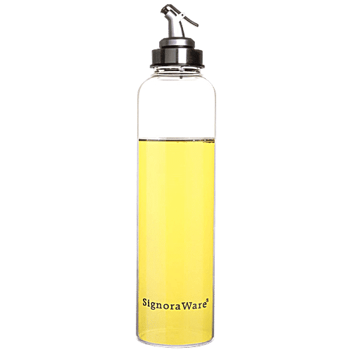 Buy Signoraware Eze Flow Borosilicate Glass Oil Dispenser - Clear ...