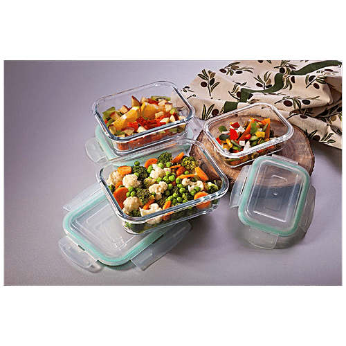 Buy Signoraware Lock N Store High Borosilicate Bakeware Safe Glass ...