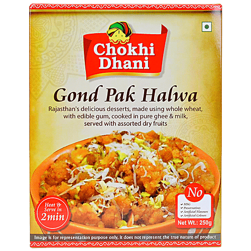 Buy Chokhi Dhani Gond Pak Halwa - Ready To Eat, Heat & Serve ...
