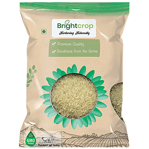 Buy Brightcrop Long Grain Basmati White Rice - Nutritious, Aromatic ...
