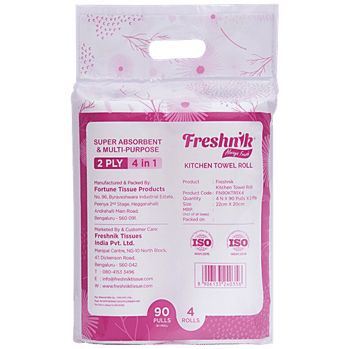 Buy Freshnik Tissues Kitchen Towel - 100% Virgin Paper, Soft ...