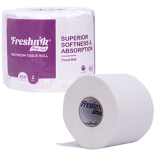Buy Freshnik Tissues Restroom Tissue Roll - 100% Virgin Paper, Soft ...