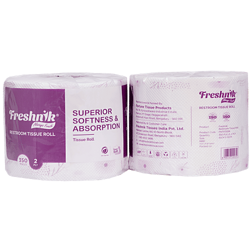 Buy Freshnik Tissues Restroom Tissue Roll - 100% Virgin Paper, Soft ...