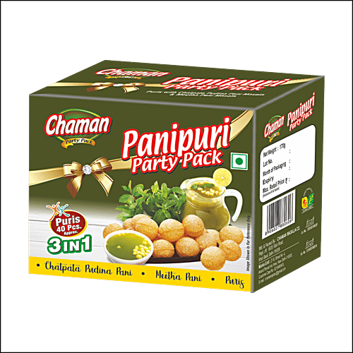 Buy CHAMAN Pani Puri Party Pack 3 In 1 Online at Best Price of Rs 75 ...