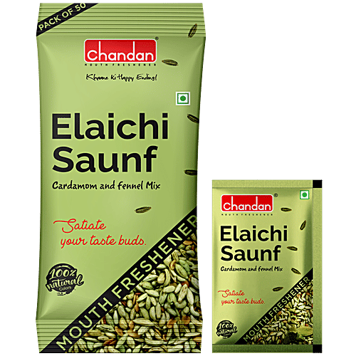 Buy Chandan Elaichi Saunf - Cardamom & Fennel Mix Online at Best Price ...
