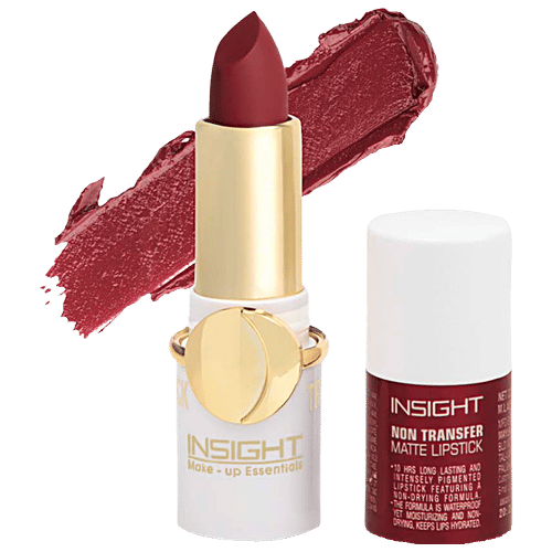 Buy INSIGHT Cosmetics Non-Transfer Matte Lipstick - Highly Pigmented ...