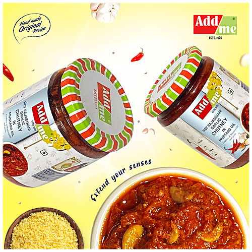 Buy Add Me Hot Rajasthani Garlic Chutney In Mustard Oil - Handmade ...