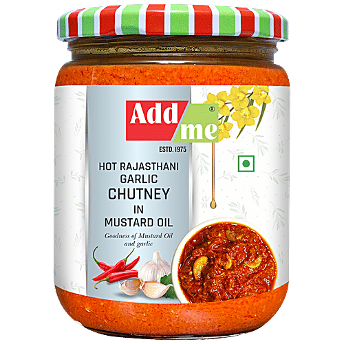 Buy Add Me Hot Rajasthani Garlic Chutney In Mustard Oil - Handmade ...